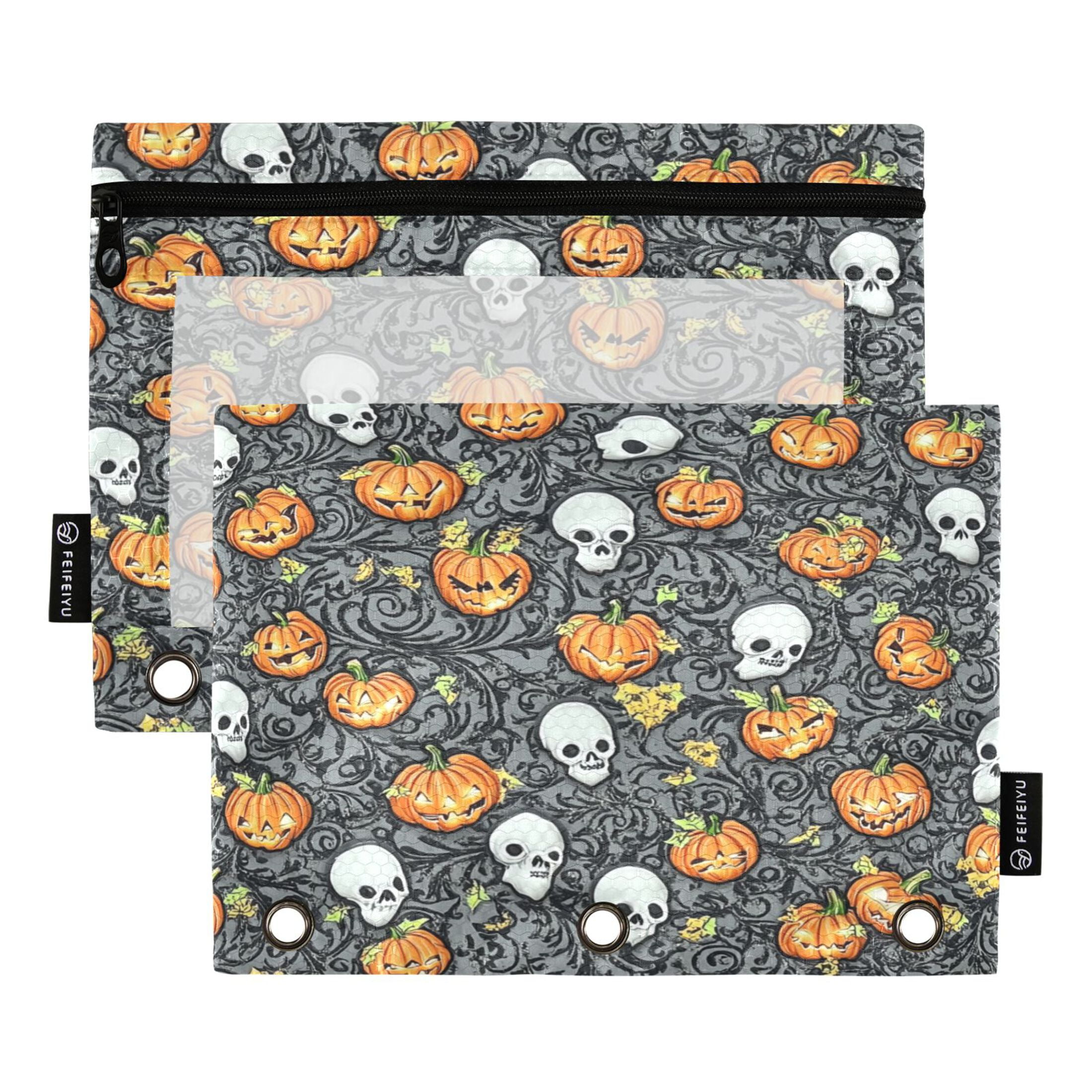 2 Pack Flip Folders with Clear PVC Window Binder Pouches 3-Ring Binder ...