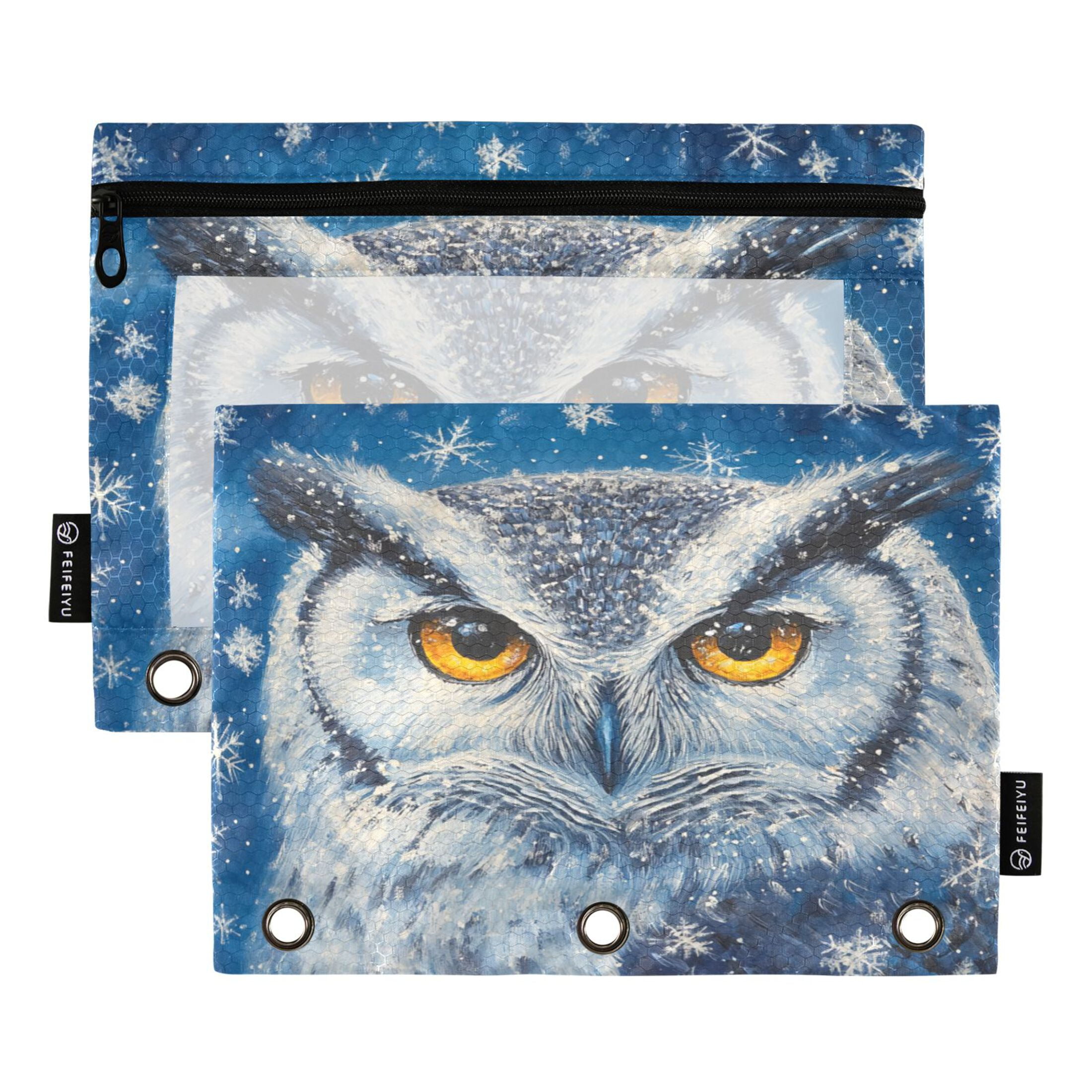 2 Pack Flip Folders with Clear PVC Window Binder Pouches 3-Ring Binder ...