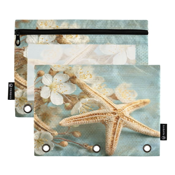 2 Pack Flip Folders with Clear PVC Window Binder Pouches 3-Ring Binder ...