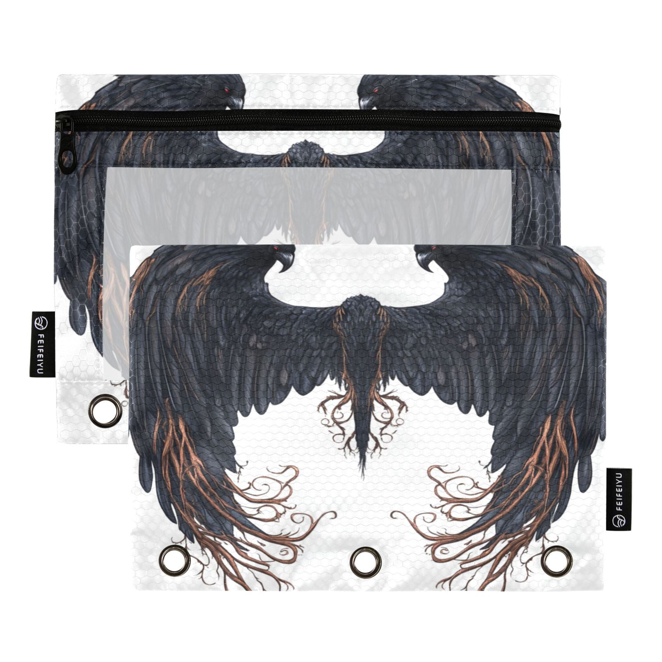 2 Pack Flip Folders with Clear PVC Window Binder Pouches 3-Ring Binder ...