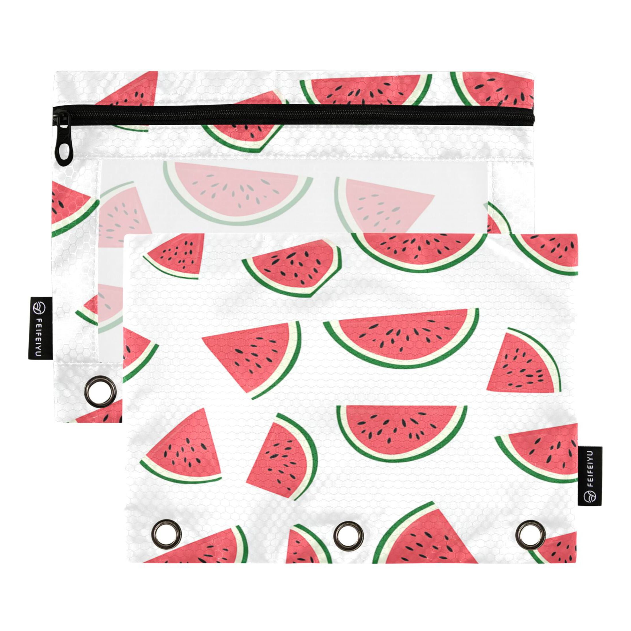 2 Pack Flip Folders with Clear PVC Window Binder Pouches 3-Ring Binder ...