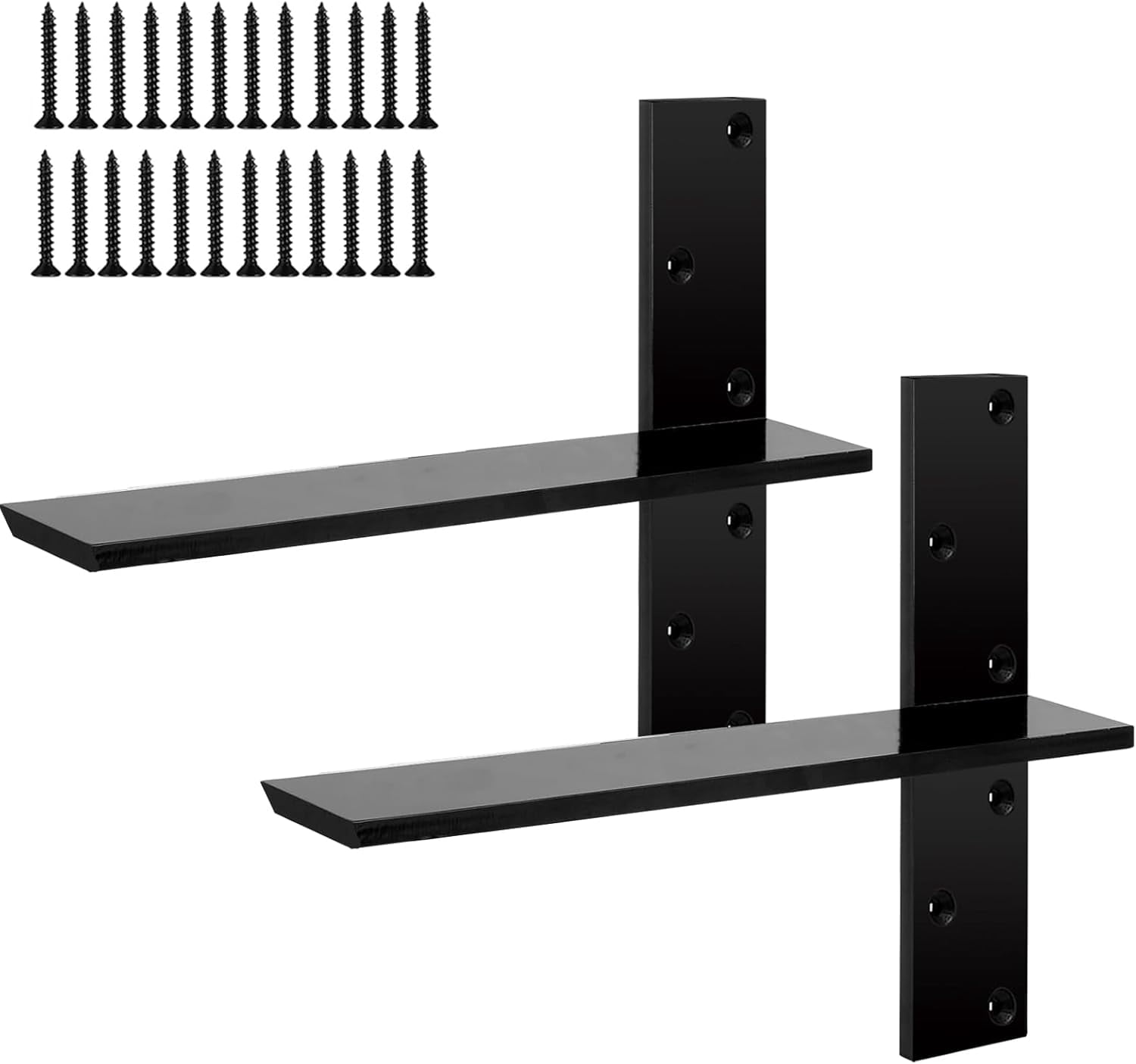 2-Pack Floating Shower Bench Brackets - 16" L x 2.5" W Heavy-Duty ...