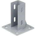 2 Pack Floor Mount Post Base for 4040 T Slot Aluminum Profile, Carbon ...