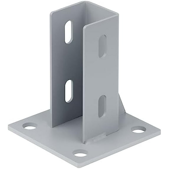 2 Pack Floor Mount Post Base for 4040 T Slot Aluminum Profile, Carbon ...