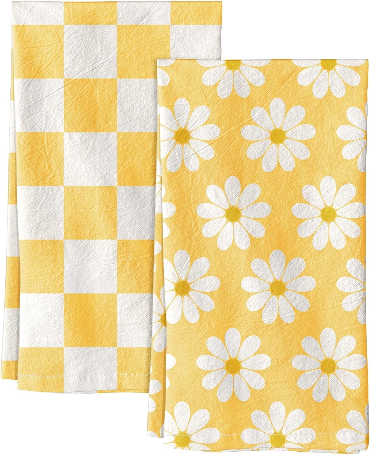 2 Pack Flour Sack Kitchen Towels - 16x26 Inch Cotton Dish Towels with ...