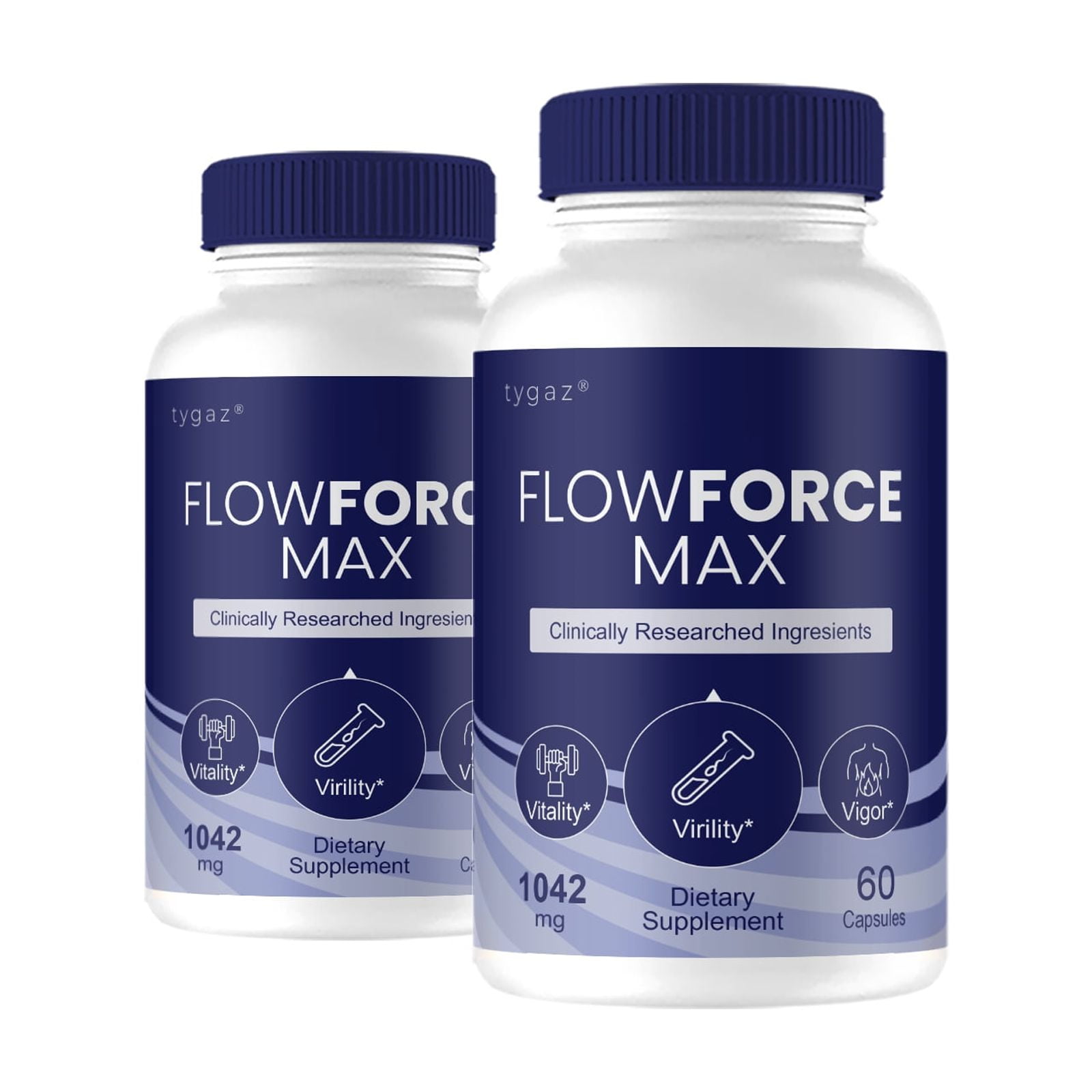 Flow Force Max Capsules (2 Pack) - Performance & Stamina Enhancer ...