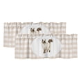 2 Pack Fluffy Ragdoll Cat Valance for Window Retro Modern Cat Beige ...