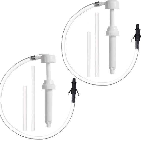 2-Pack Fluid Pump for Standard Quart Bottles - 8cc Per Pump Stroke ...