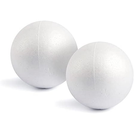 Juvale 4 Inch Foam Balls for Crafts 12 Pack White Polystyrene Spheres ...