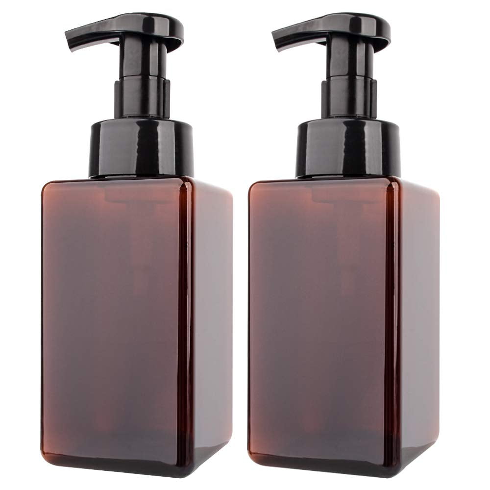 2 Pack Foaming Soap Dispenser 15oz Refillable Foam Hand Soap Empty Pump ...