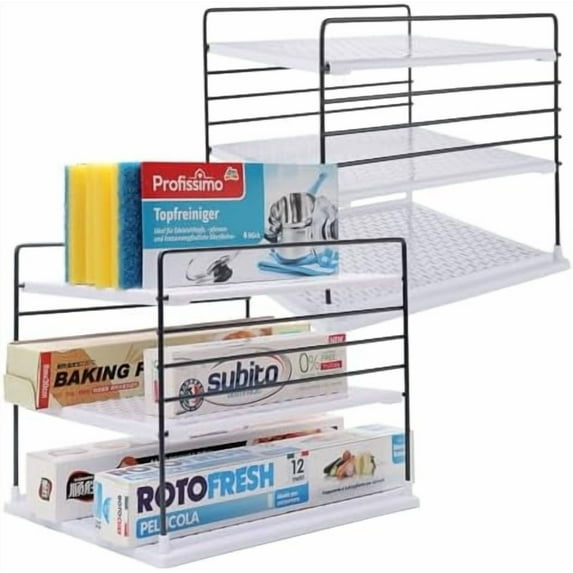 2 Pack Foil and Plastic Wrap Organizer, Kitchen Wrap Organizers and ...