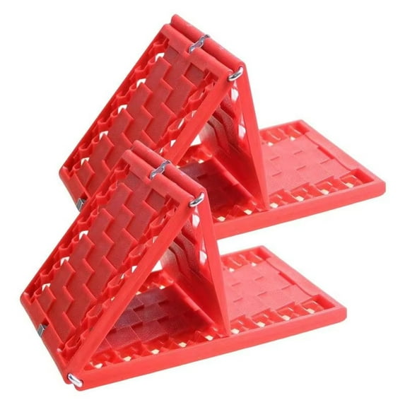 2-Pack Foldable Car Traction Mats - Heavy-Duty Recovery Boards for Sand ...