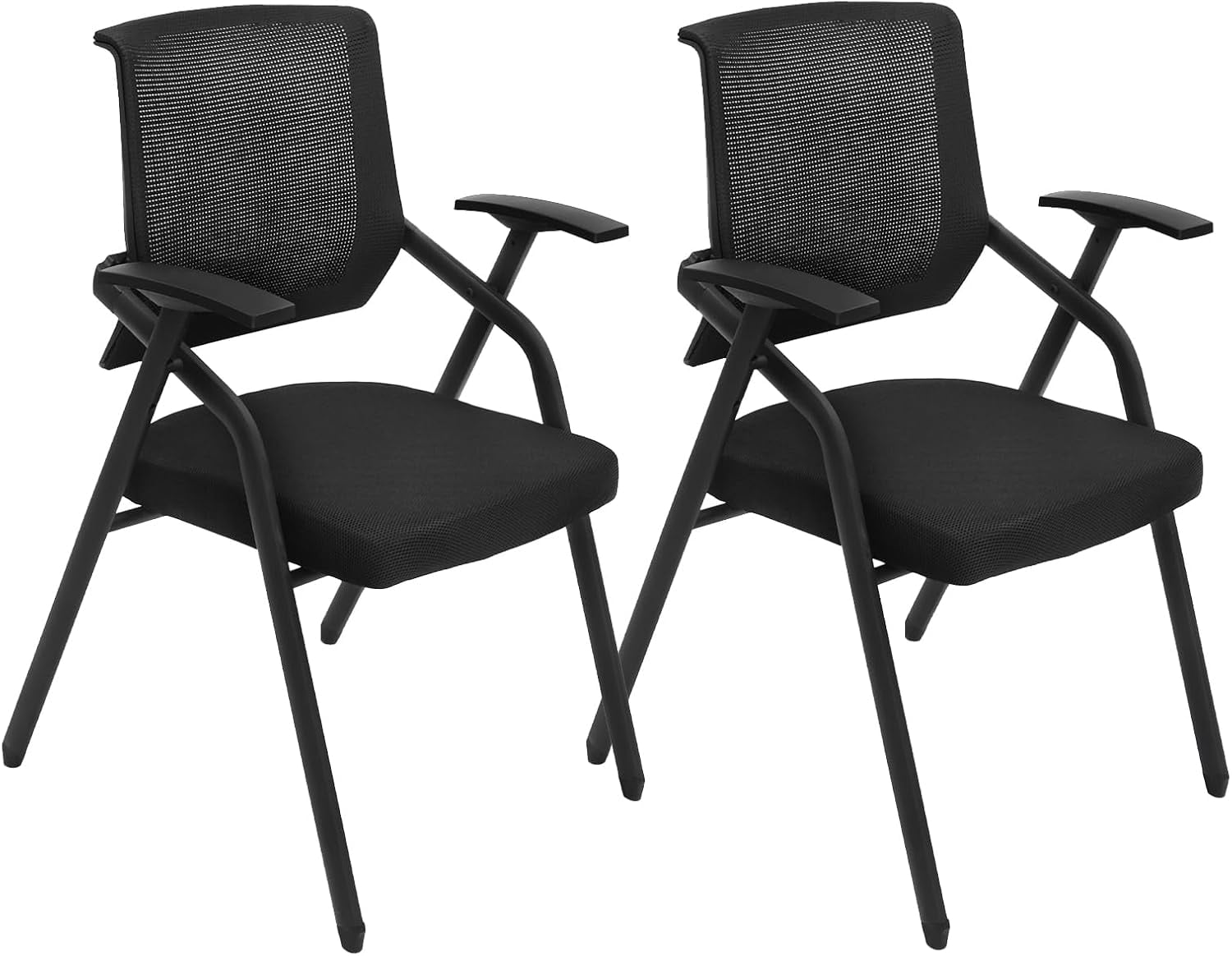2 Pack Foldable Conference Room Chairs,Office Reception Guest Chair ...