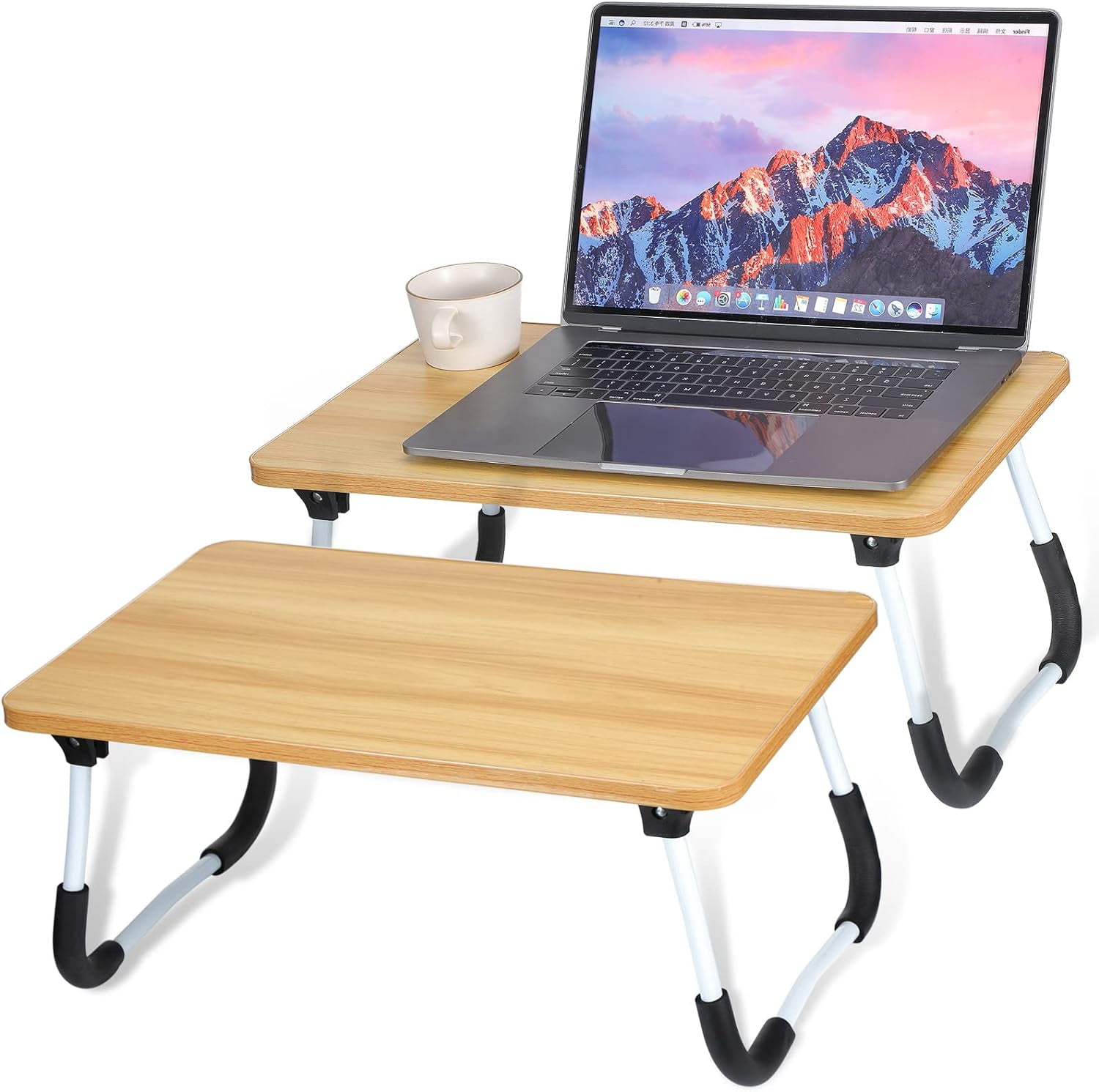 2-Pack Foldable Lap Desk - Portable Laptop Stand for Bed, Couch ...