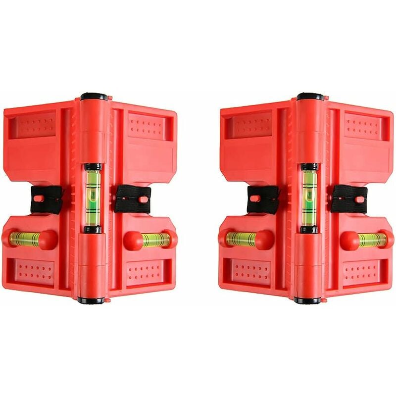 2 Pack Foldable Magnetic Levels for Columns, Pipes, Railings and Panels ...