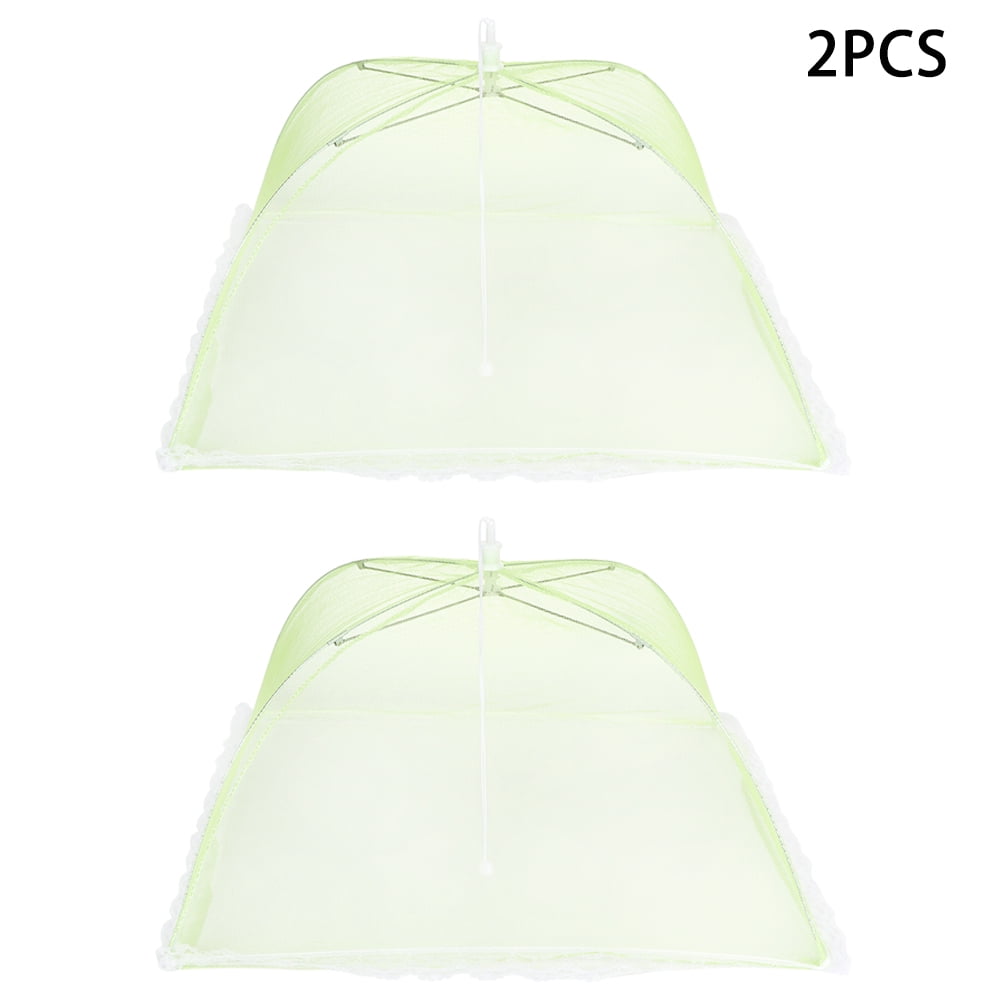2-Pack Foldable Table Covers with Anti-Fly and Anti-Mosquito Net ...