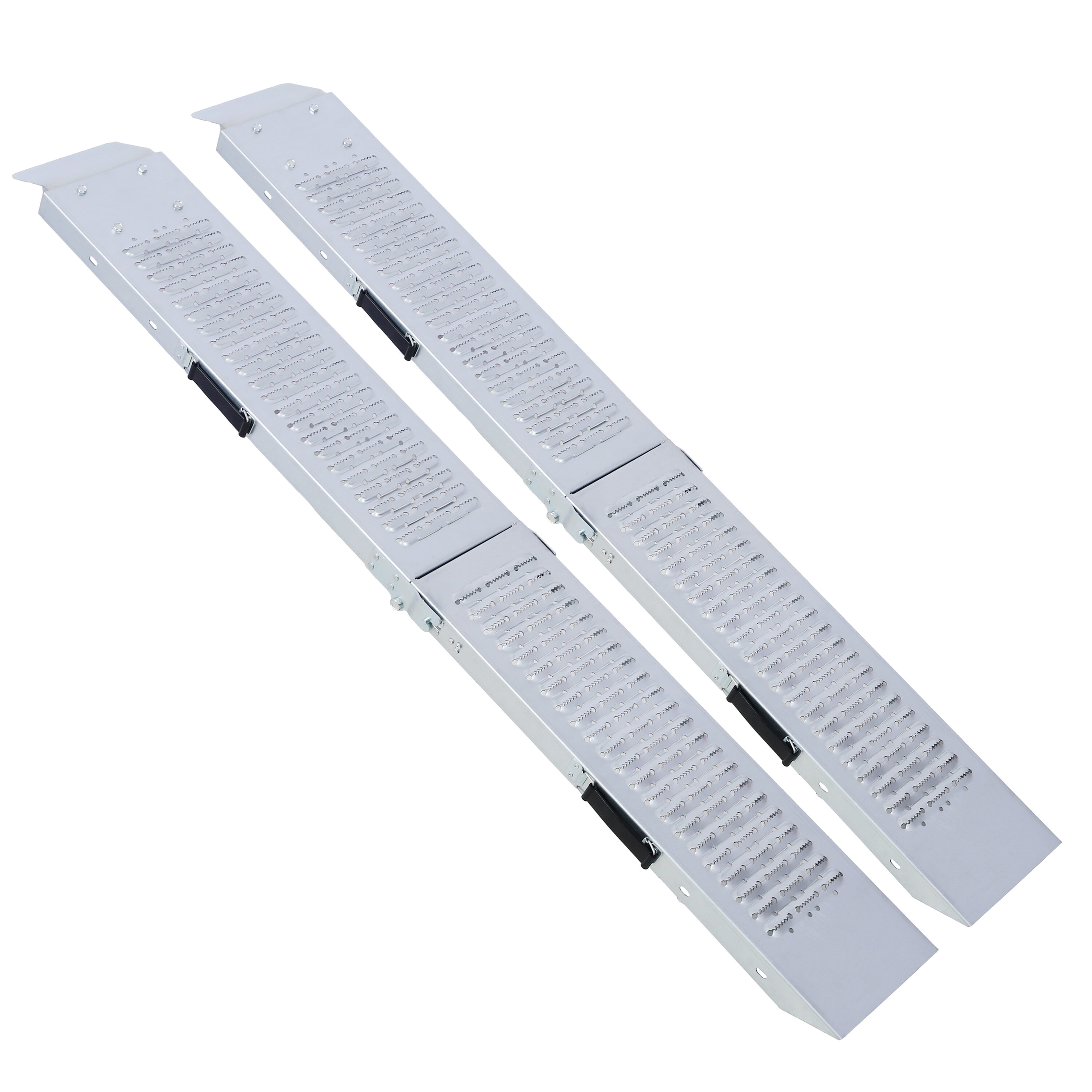2-Pack Folding Loading Ramps, 950 lb Capacity Steel Motorcycle Ramps ...