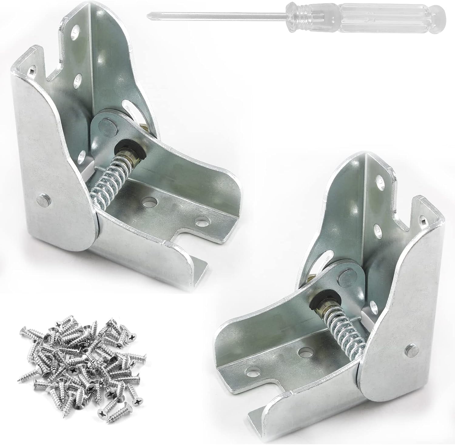 2 Pa Folding Table Leg Braets, Silver Foldable Self-Hinge Extension ...