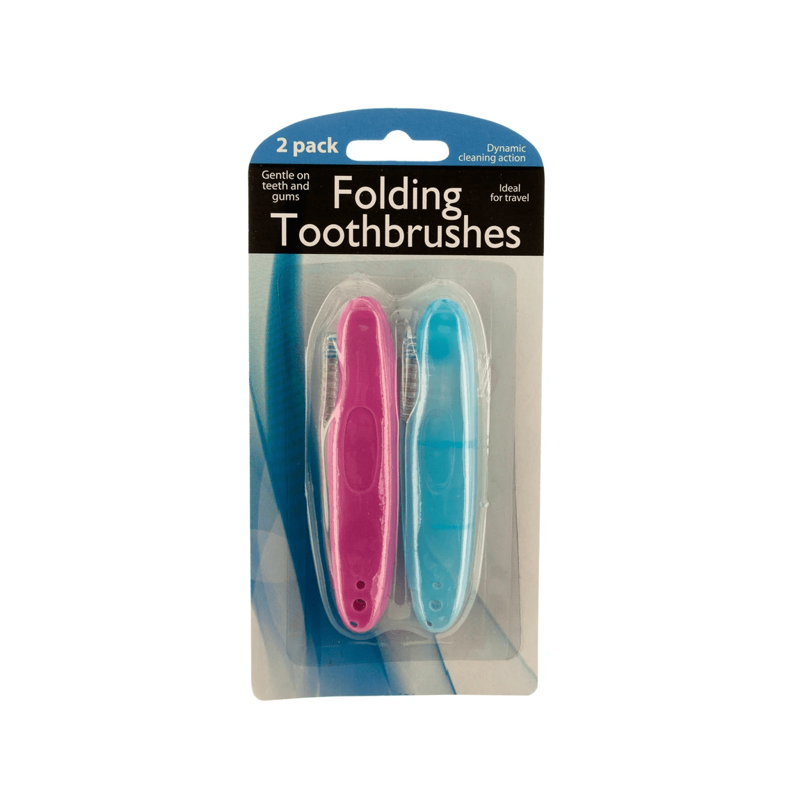 2 Pack Folding Travel Toothbrushes, Compact, Stylish and Portable in ...
