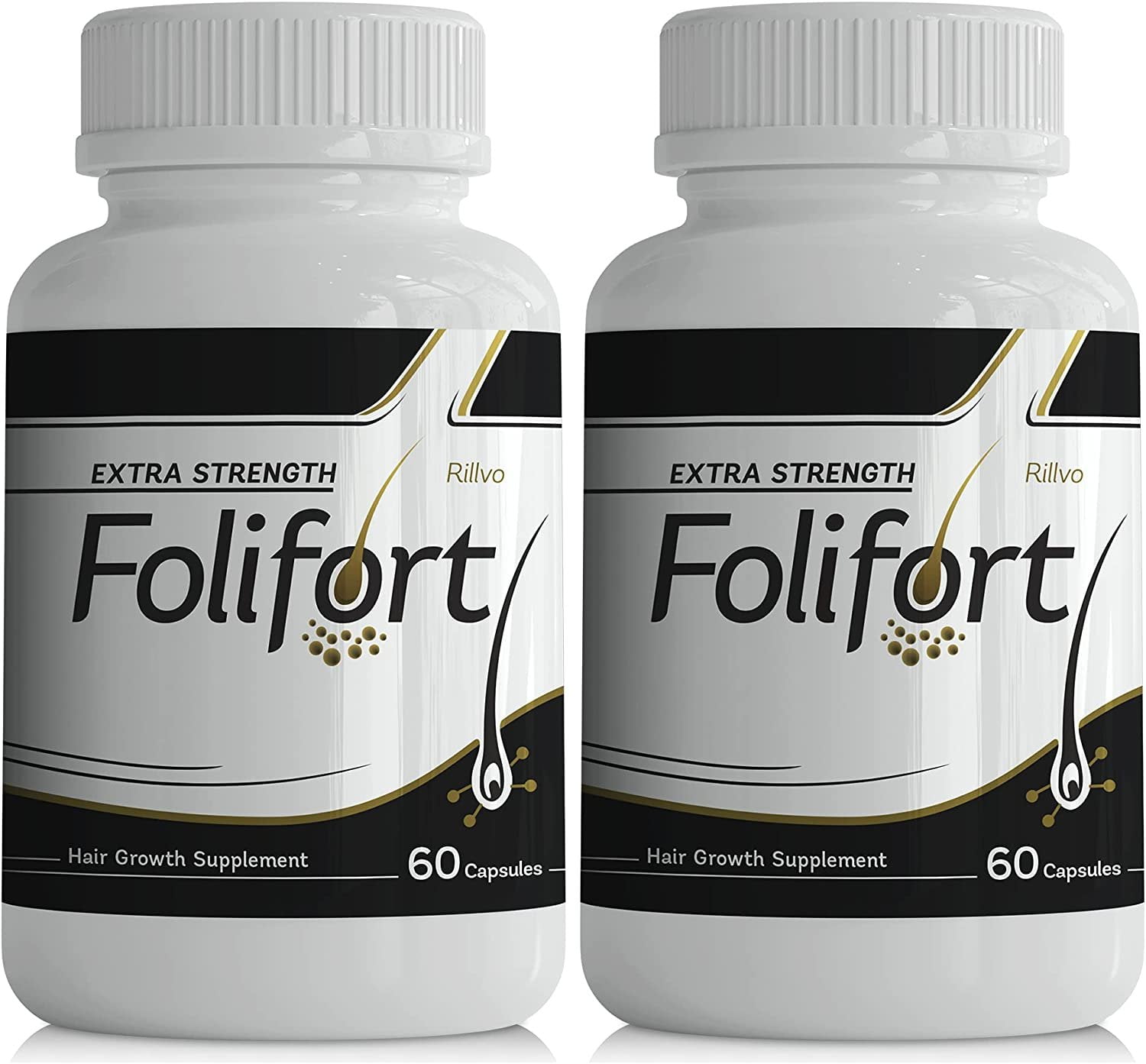 Folifort Hair Growth Supplement, 2 Pack, 120 Capsules - Walmart.com