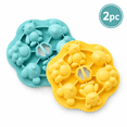 2-Pack Food-Grade Silicone Steamed Cake Mold Set, Smooth Release ...