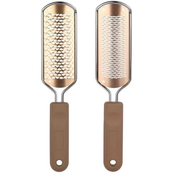 2 Pack Foot File & Rasp Callus Remover - Stainless Steel Coarse & Fine ...