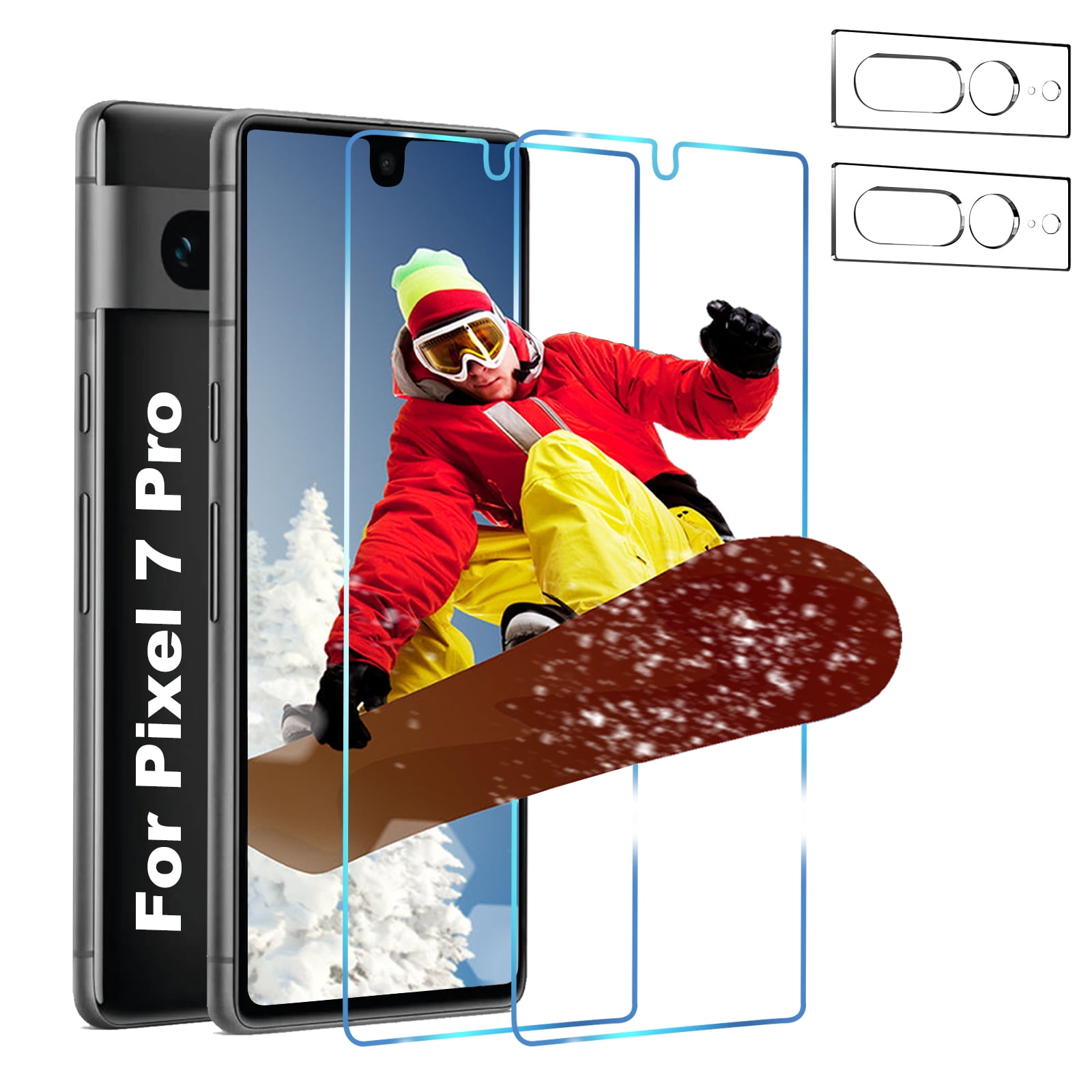 [2 Pack]For Google Pixel 7 Pro Screen Protector,Sensor Protection,Case ...