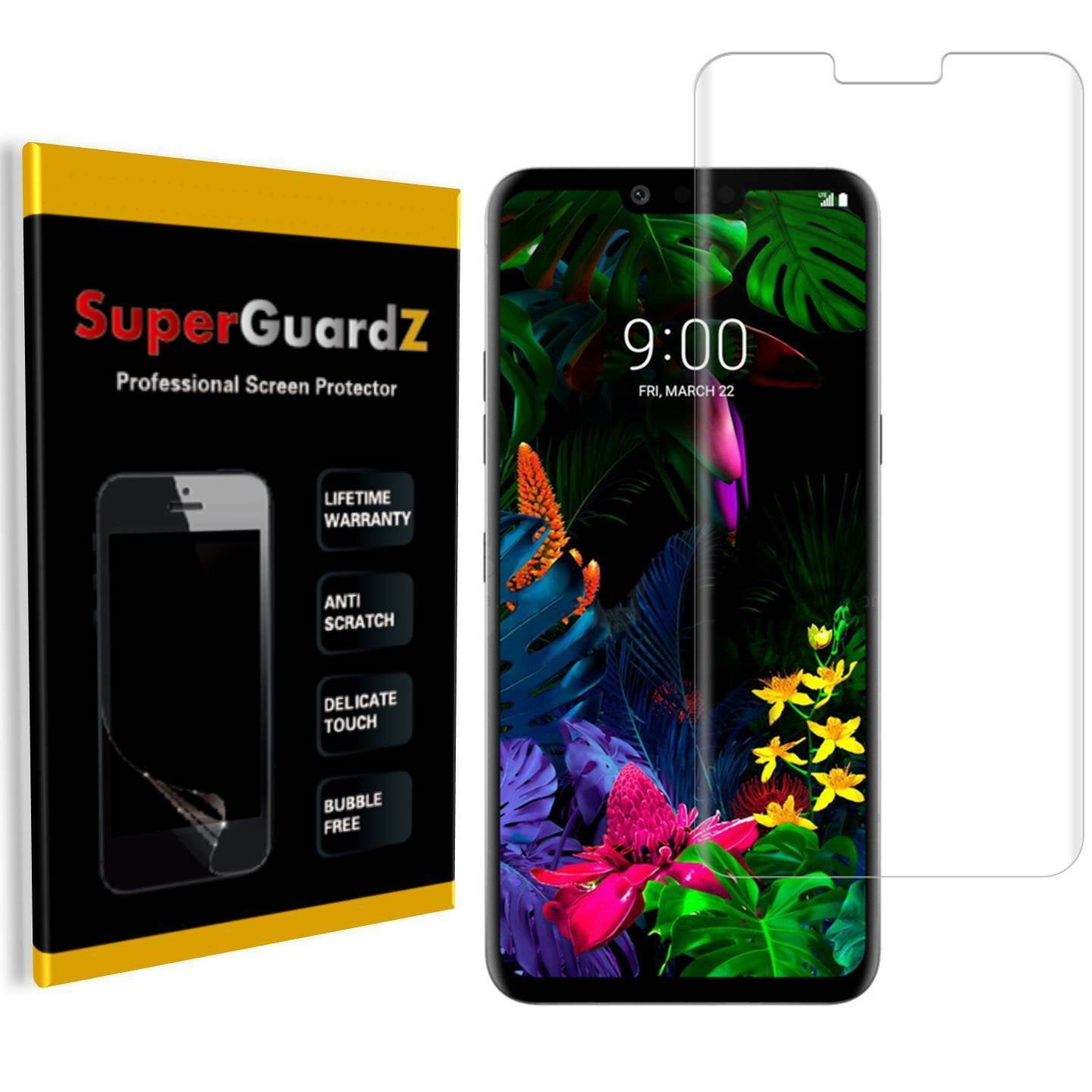 2-Pack For LG G8 ThinQ - SuperGuardZ FULL COVER Screen Protector, HD ...