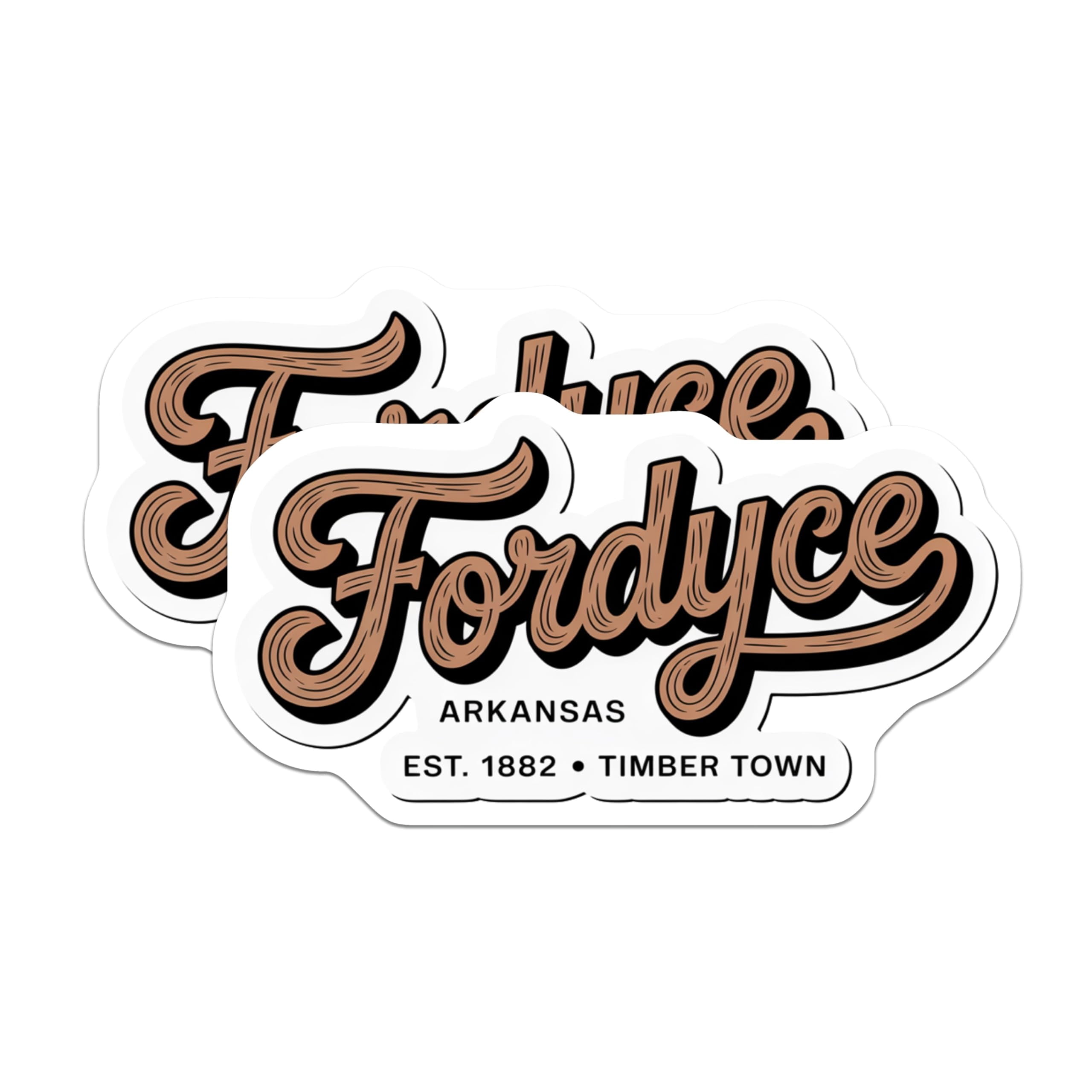 (2 Pack) Fordyce Arkansas Magnets - Timber Town Decor - Vintage Style ...