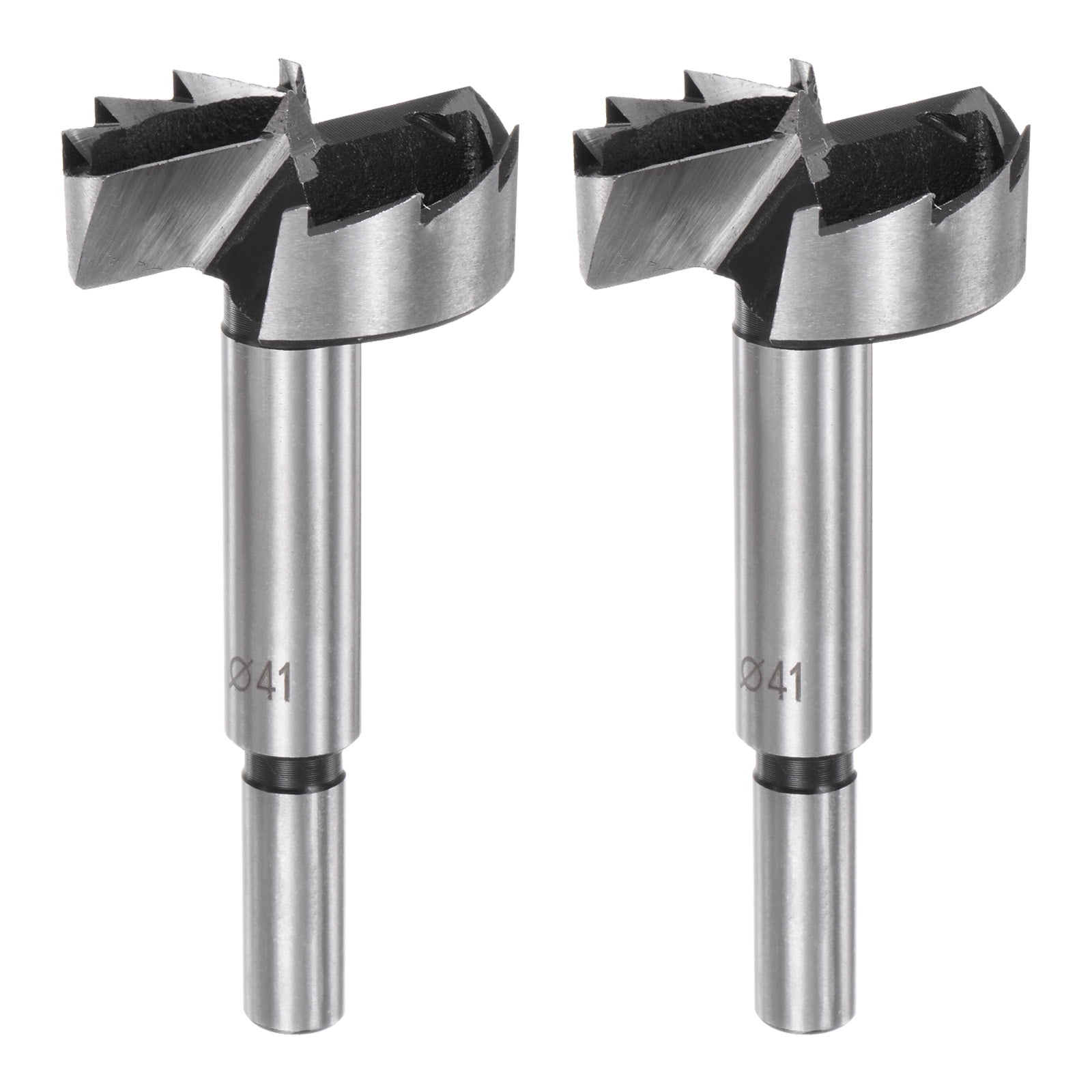 2 Pack Forstner Drill Bit 1-39/64"(41mm) High-Speed Steel Multi-tooth ...