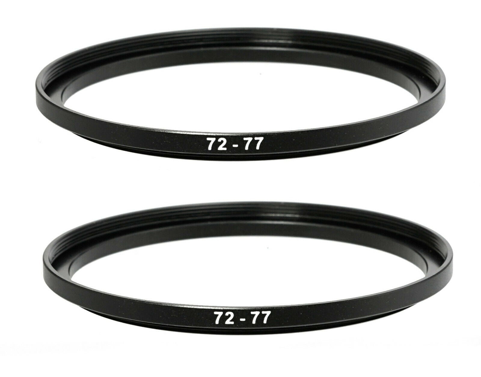 (2 Pack) Fotasy 72-77MM Step-Up Ring Adapter, 72mm to 77mm Step Up ...