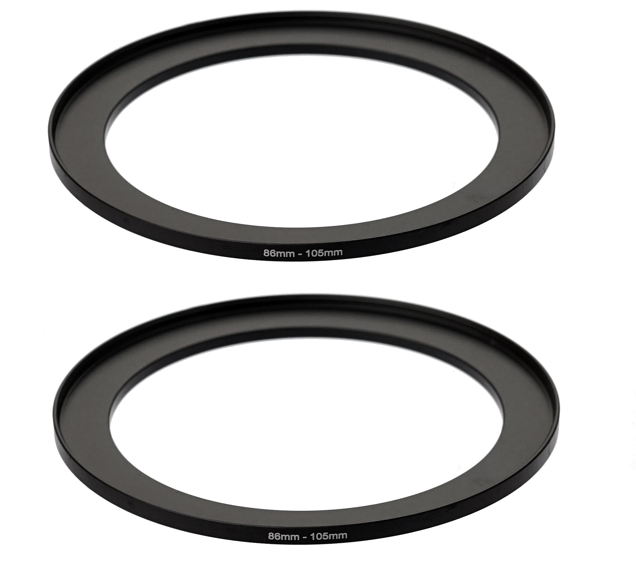 (2 Pack) Fotasy 86-105MM Step-Up Ring Adapter, 86mm to 105mm Step Up ...