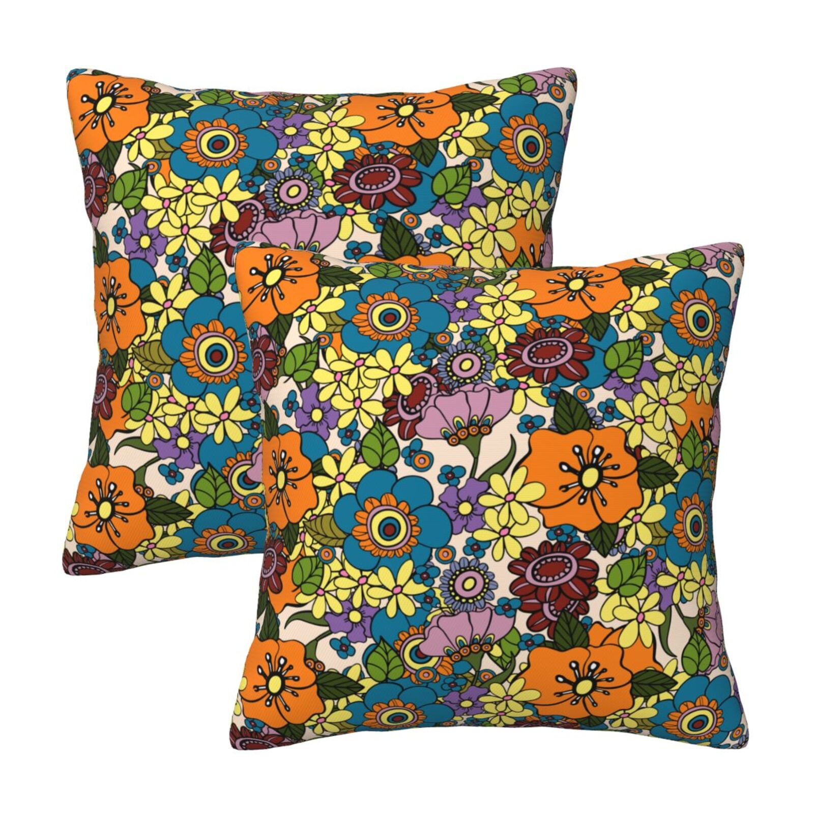 2 Pack Four Seasons Pillow Cover Soft And Comfortable Invisible Zipper ...