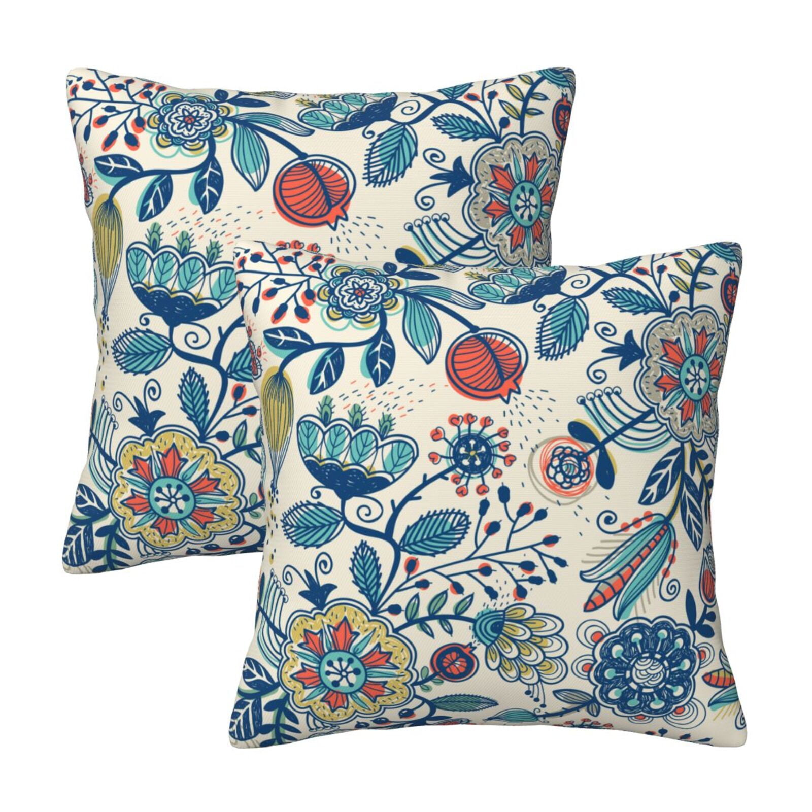 2 Pack Four Seasons Pillow Cover Soft And Comfortable Invisible Zipper ...