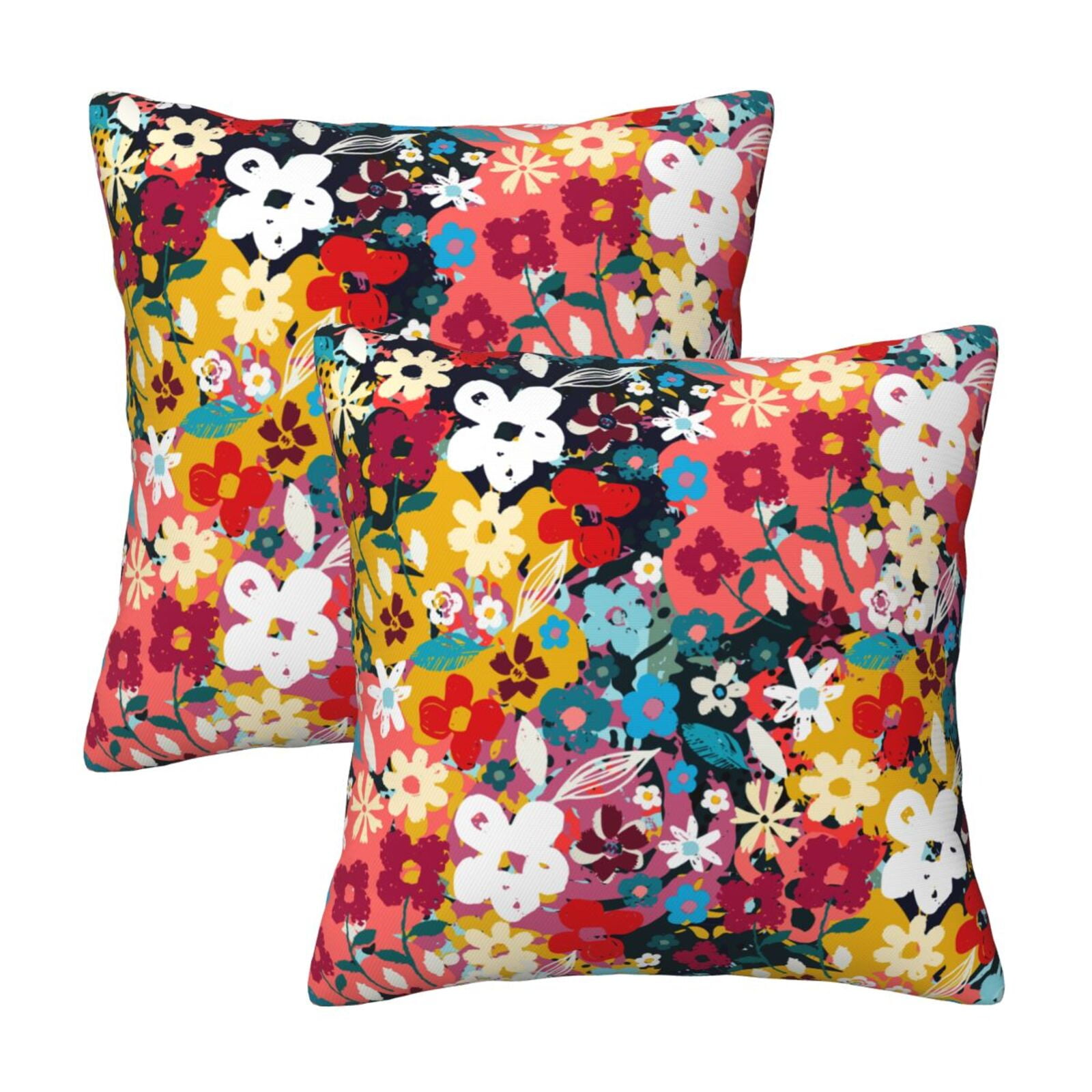 2 Pack Four Seasons Pillow Cover Soft And Comfortable Invisible Zipper ...