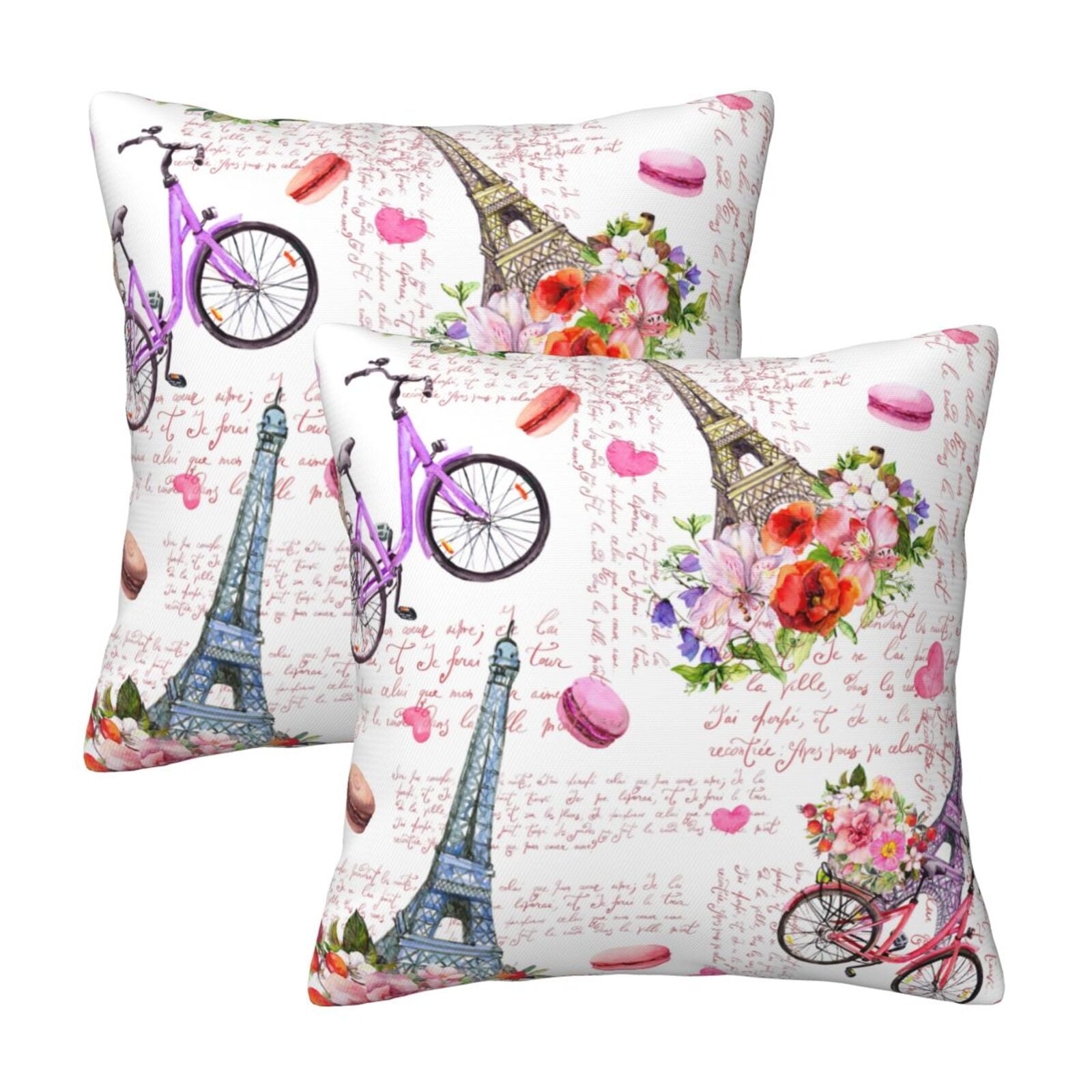 2 Pack Four Seasons Pillow Cover Soft And Comfortable Invisible Zipper ...