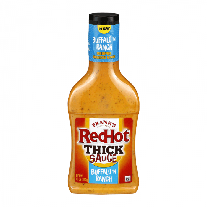 ( 2 Pack ) Frank's RedHot Red Hot Buffalo 'N Ranch Thick Sauce, 12 Oz ...
