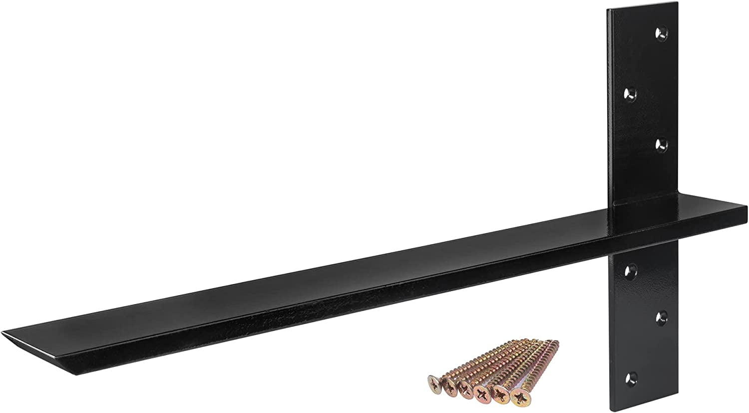 （2-Pack）Free Hanging T Shelf Bracket, Solid Heavy Duty Steel Knee Wall ...