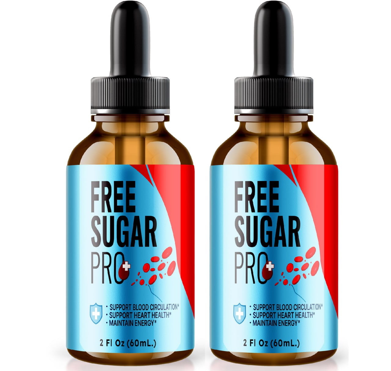 (2 Pack) Free Sugar Pro Drops, Unique Natural Blend Dropper, Maximum ...