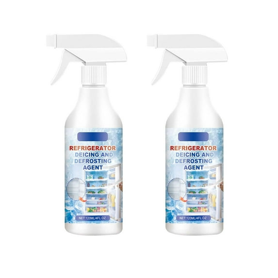 2-Pack Freezer Defrosting Spray | 120ml Fast-Acting Deicer for ...