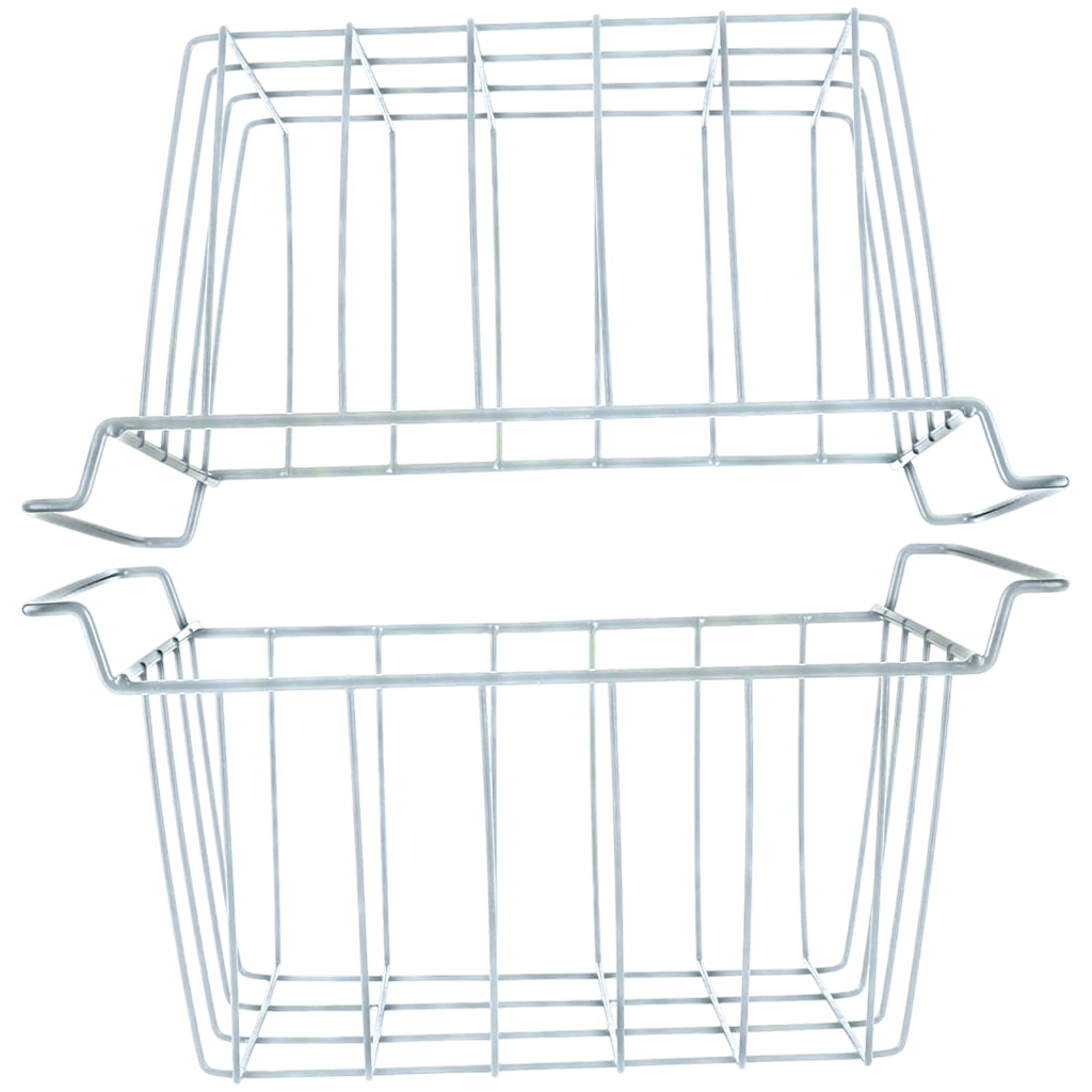 2 Pack Freezer Organization Baskets Sturdy Wire Meshes Containers for ...