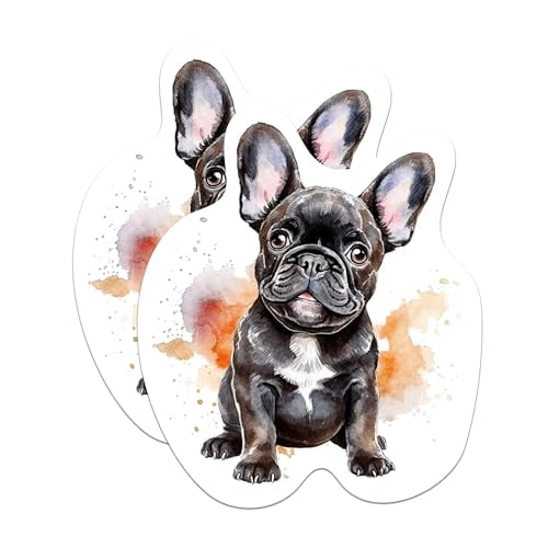 (2 Pack) French Bulldog Stickers - French Bulldog Dog Breed Stickers ...