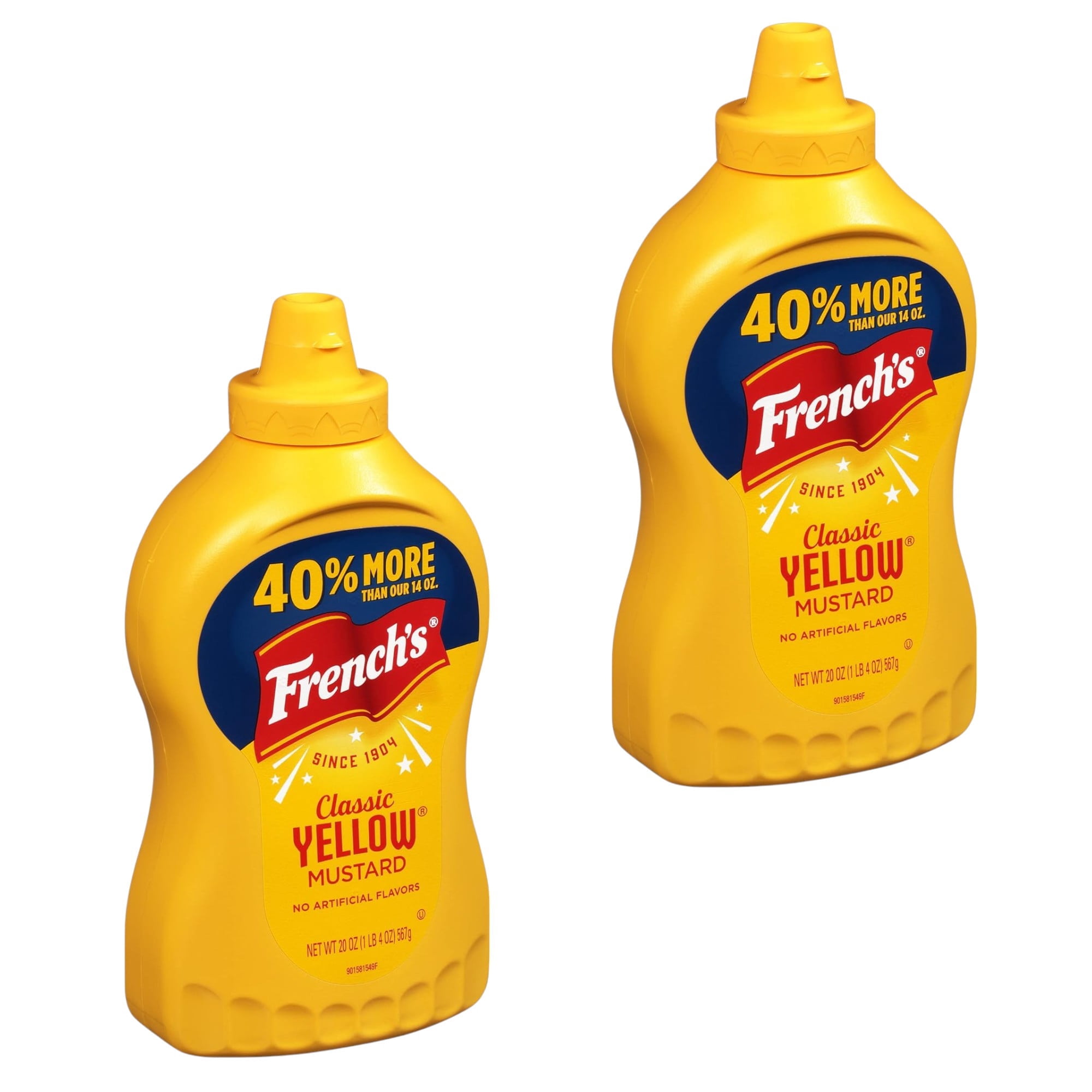 ( 2 Pack ) French's Classic Yellow Mustard, 20 oz - Walmart.com