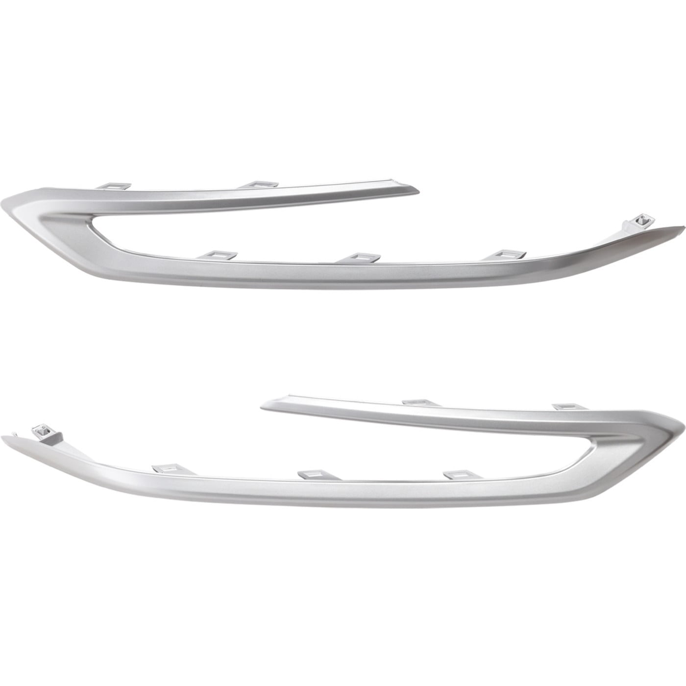 2-Pack Front Bumper Face Bar Trims Step Pads for Driver & Passenger ...