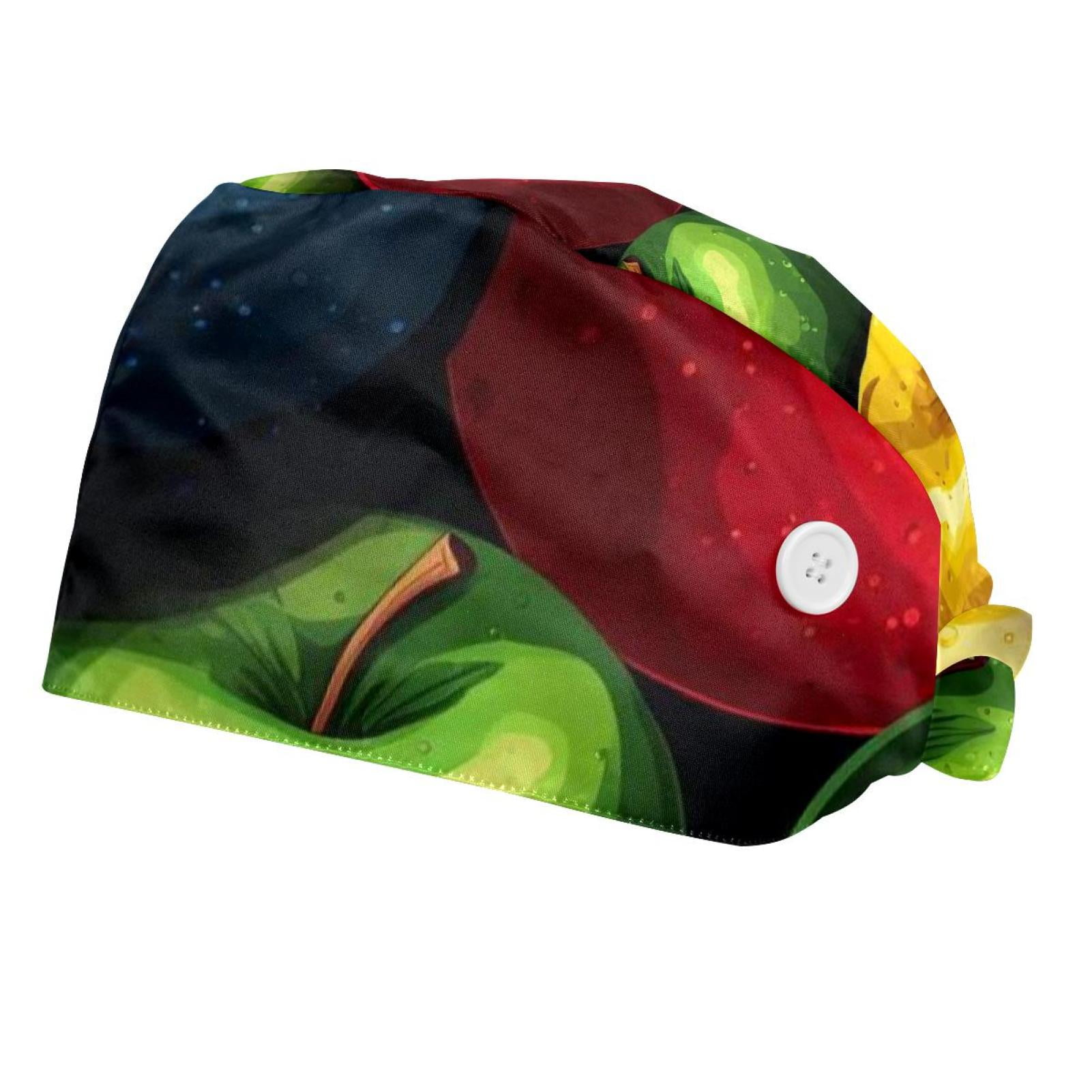 2 Pack Fruit Adjustable Bouffant Caps Hats Working Cap - Walmart.com