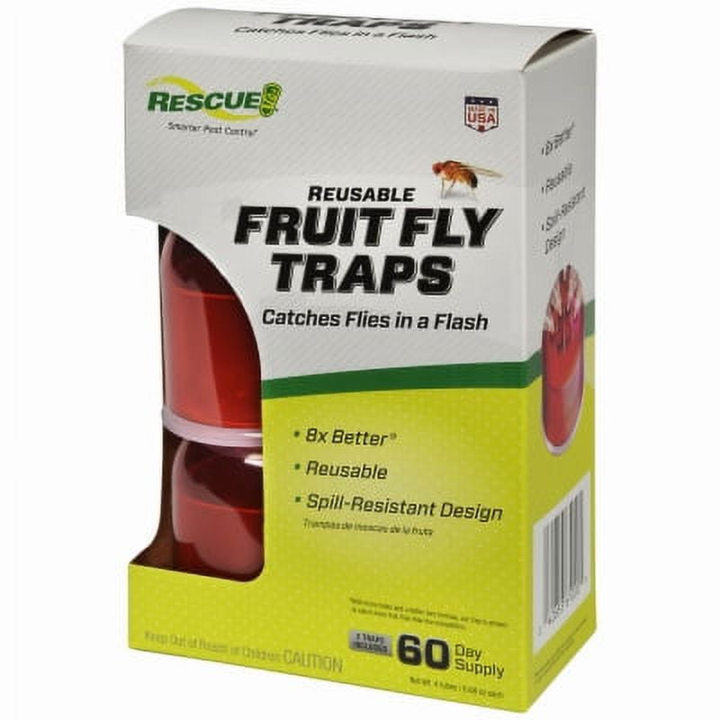 2 Pack Fruit Fly Trap With 30 Day Attractant Includes Two .51 OZ Attra, Each - Walmart.com