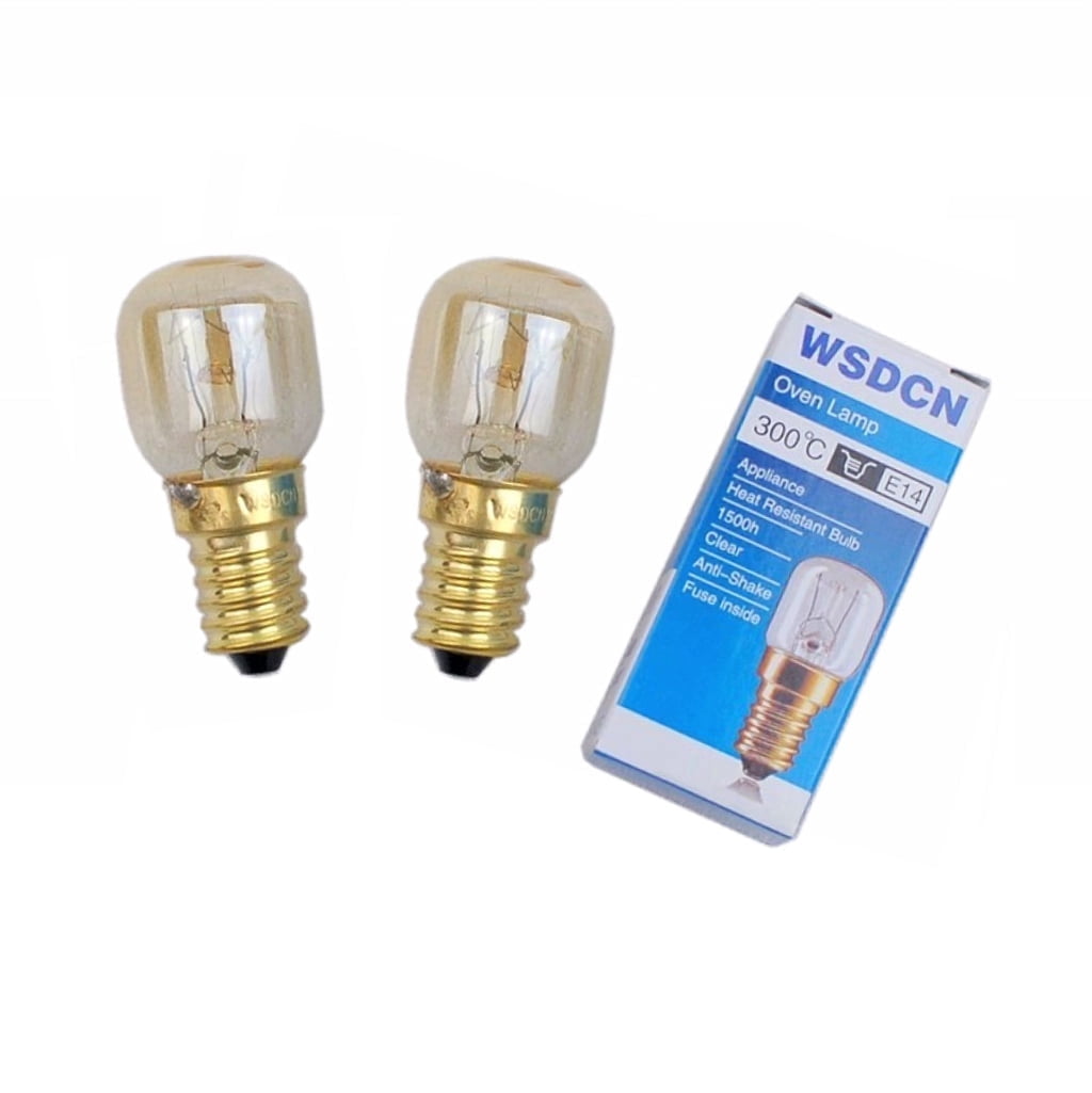 WSDCN, Oven Light Bulb, E14/T25/25W 120V, Heat Resistant 300°C ...