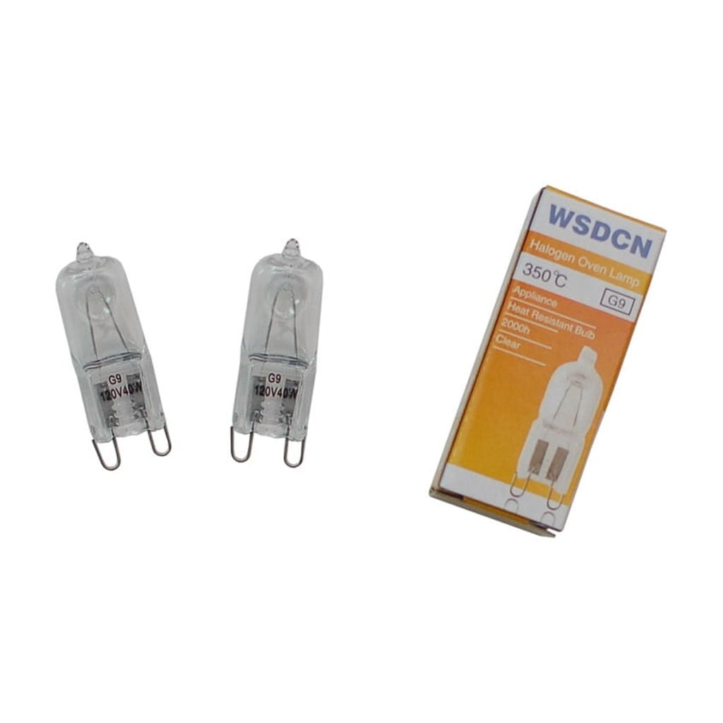 2 Pack, Fulfilled by Walmart, WSDCN G9 120 Volt 40W Halogen Oven Lamp ...