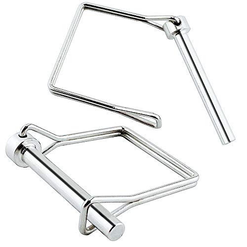 2 Pack Full 316 SS Square Pto Pin, Safety Coupler Pin 3/16" x 1.97"(4 ...