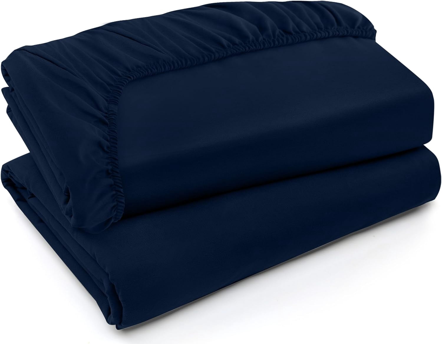 2-Pack Full Size Fitted Sheets – Soft Brushed Microfiber Deep Pocket ...